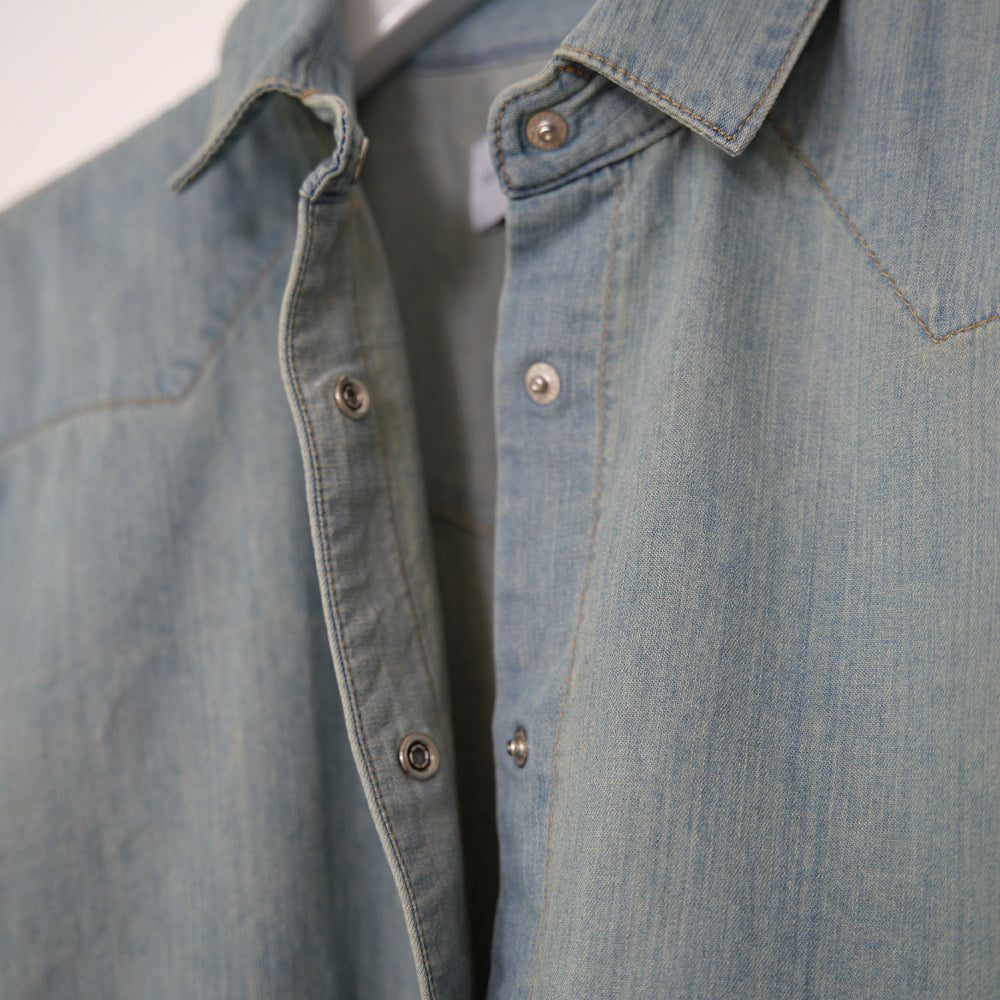 The Turquoise Denim Shirt – OBLIGE