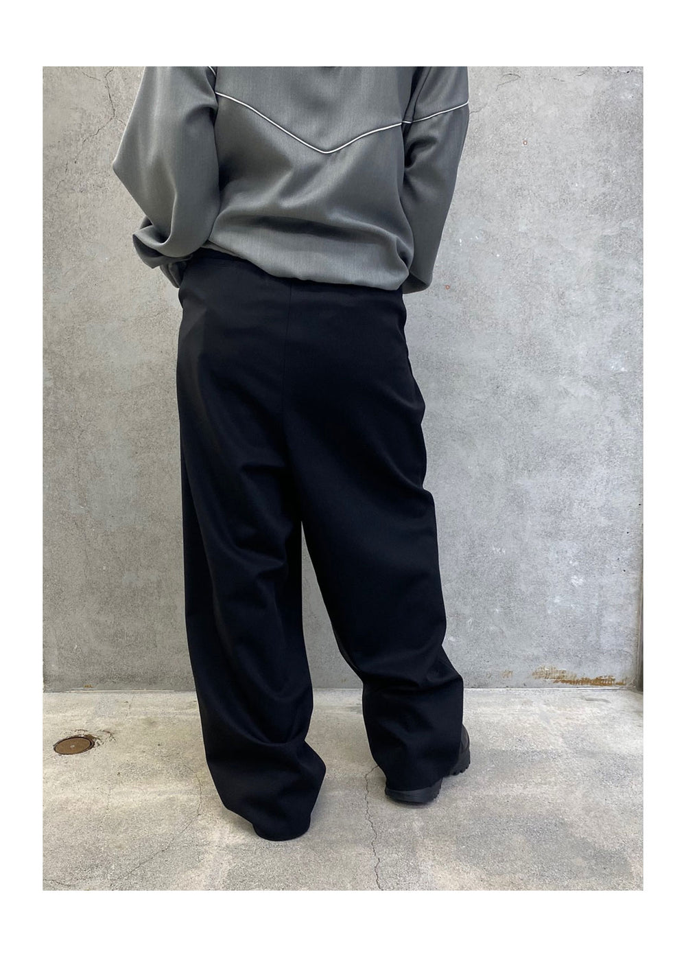 80S TACK PANTS-BLACK- – OBLIGE